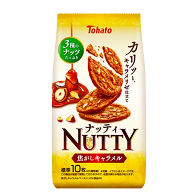 Tohato Nutty Caramel Cookies 40g – MiauMall